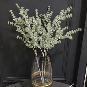 Deodar Cedar Tree Branch With Leaves, Fake Leafy Twig, Artificial ...
