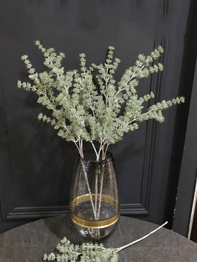 Deodar Cedar Tree Branch With Leaves Fake Leafy Twig - Etsy