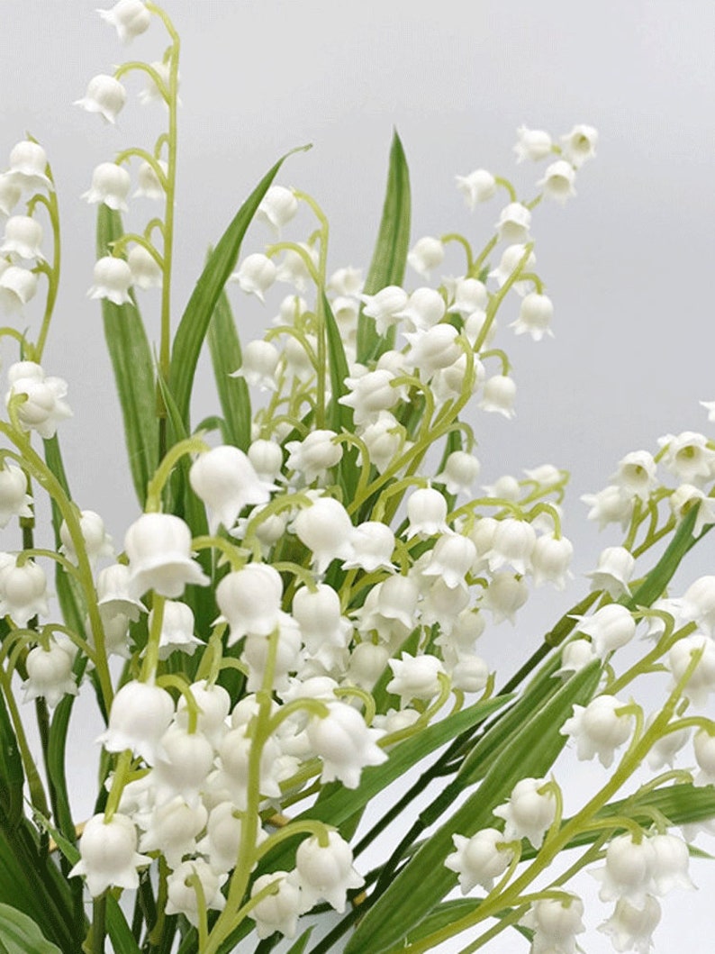 Lily of the Valley Stem With Leaves Artificial Fake - Etsy