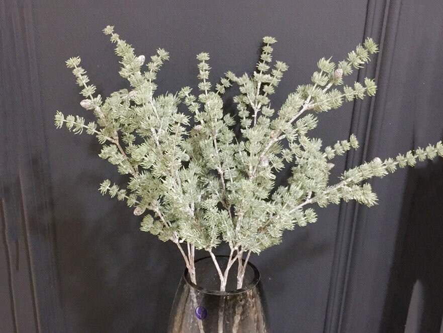 Deodar Cedar Tree Branch With Leaves Fake Leafy Twig - Etsy