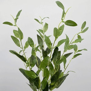 Fake Ilex Leaf Sprig, Artificial Holly Foliage Stem, Fake Plant Branch ...