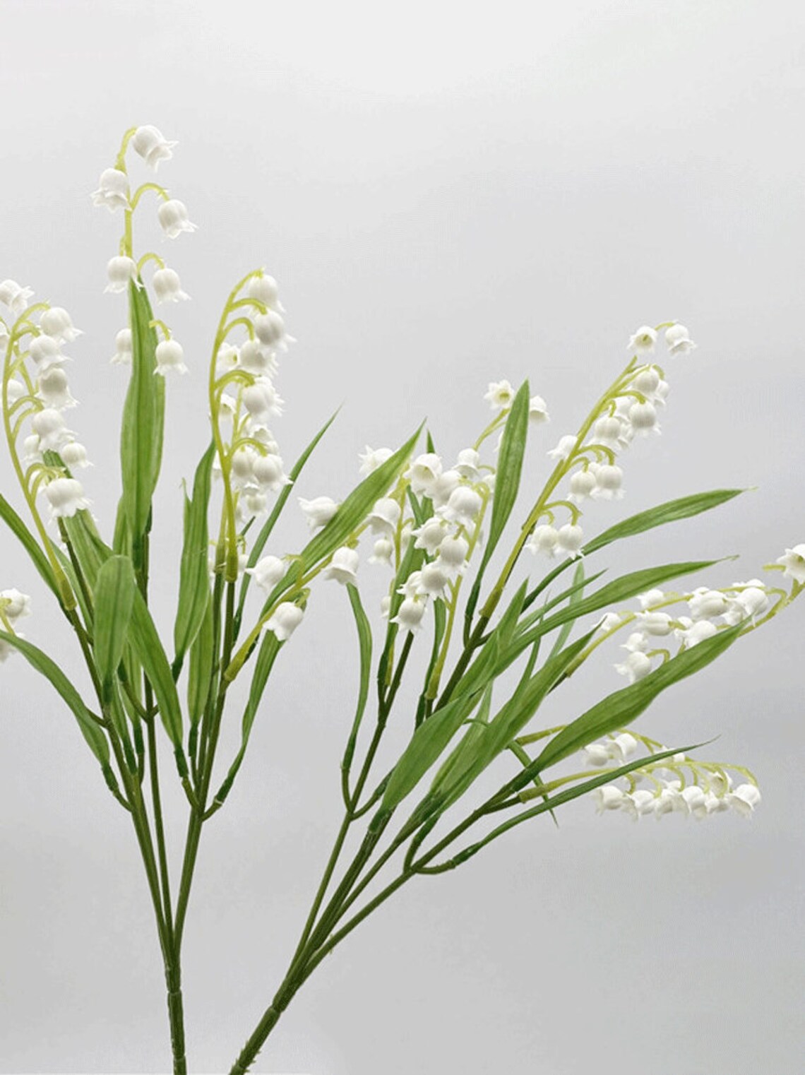 Lily of the Valley Stem With Leaves Artificial, Fake Bellflower Craft ...