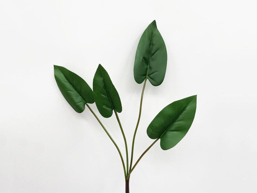 Tropical Faux Plants, Monstera Leaf Stem, Fatsia Leaf, Alocasia Leaves ...