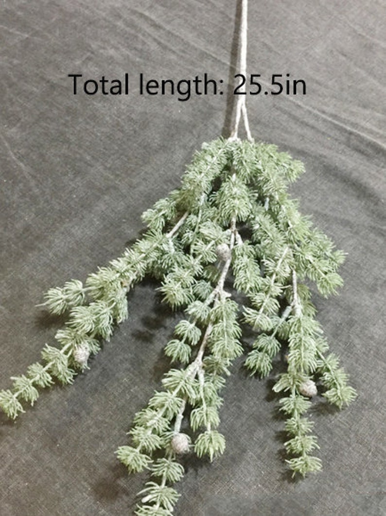 Deodar Cedar Tree Branch With Leaves, Fake Leafy Twig, Artificial ...