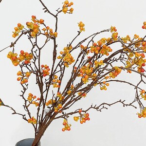 Artificial Bittersweet Fruit With Long Branch, Quality Small Berry Stem ...