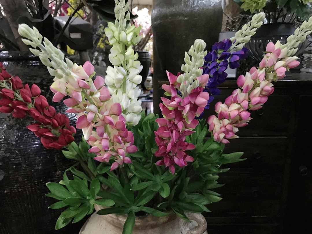 Artificial Russell Lupine With Long Stem, Quality Lupinus Polyphyllus ...