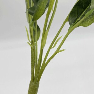 Fake Ilex Leaf Sprig, Artificial Holly Foliage Stem, Fake Plant Branch ...