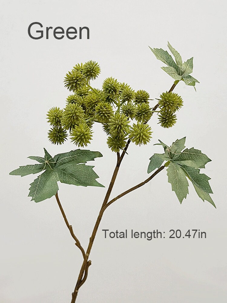 Artificial Castor Bean Stem With Foliage Fake Ricinus - Etsy