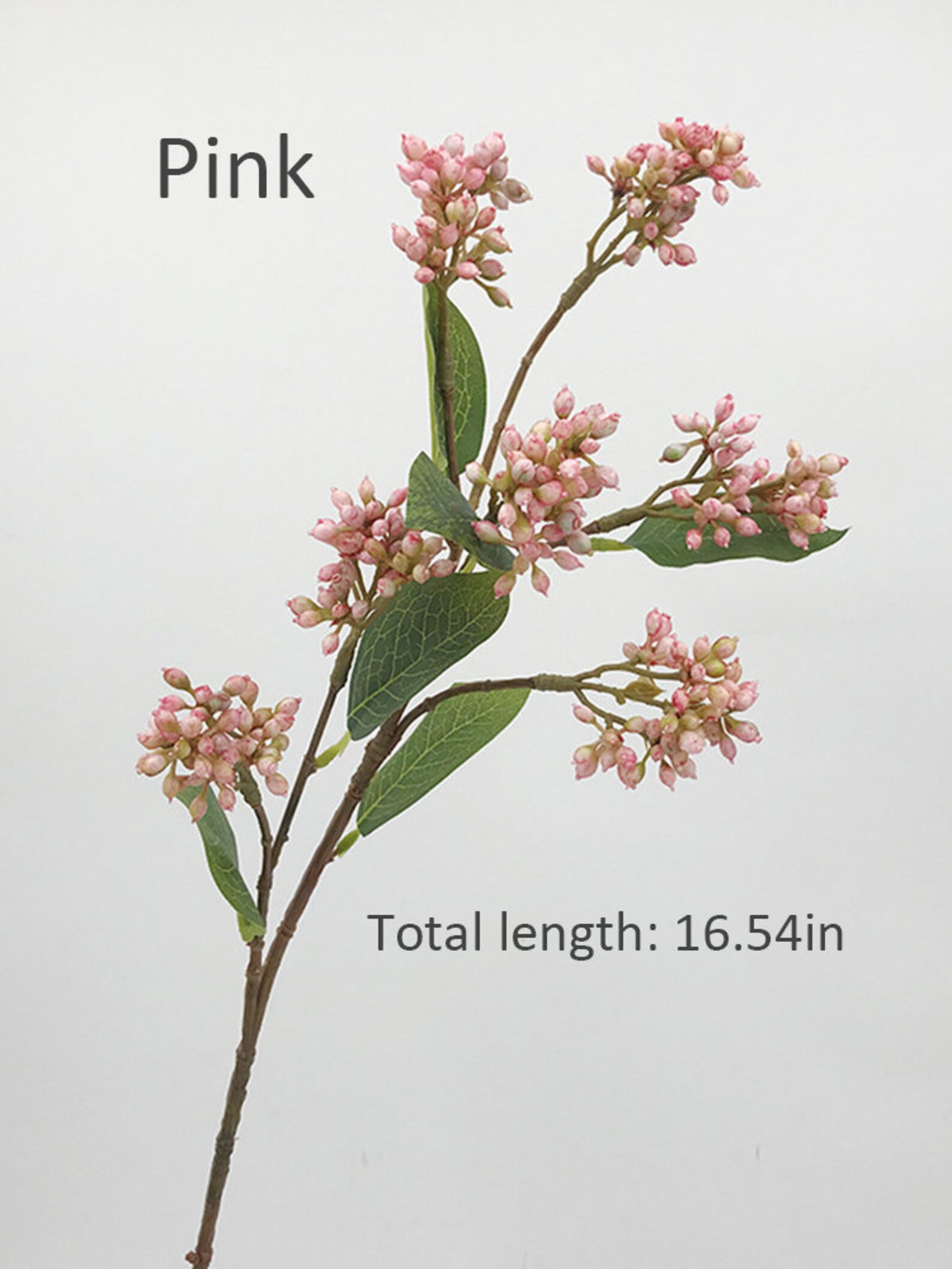 Berry Stem With Foliage Artificial, Fake Wild Fruit Branch, Rustic ...