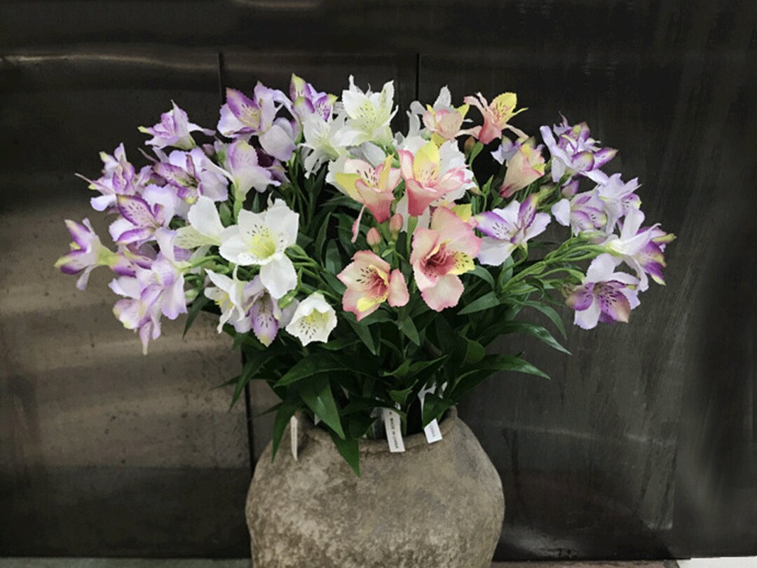 Artificial Alstroemeria Hybrid Stem With Foliage, Quality Peruvian Lily ...