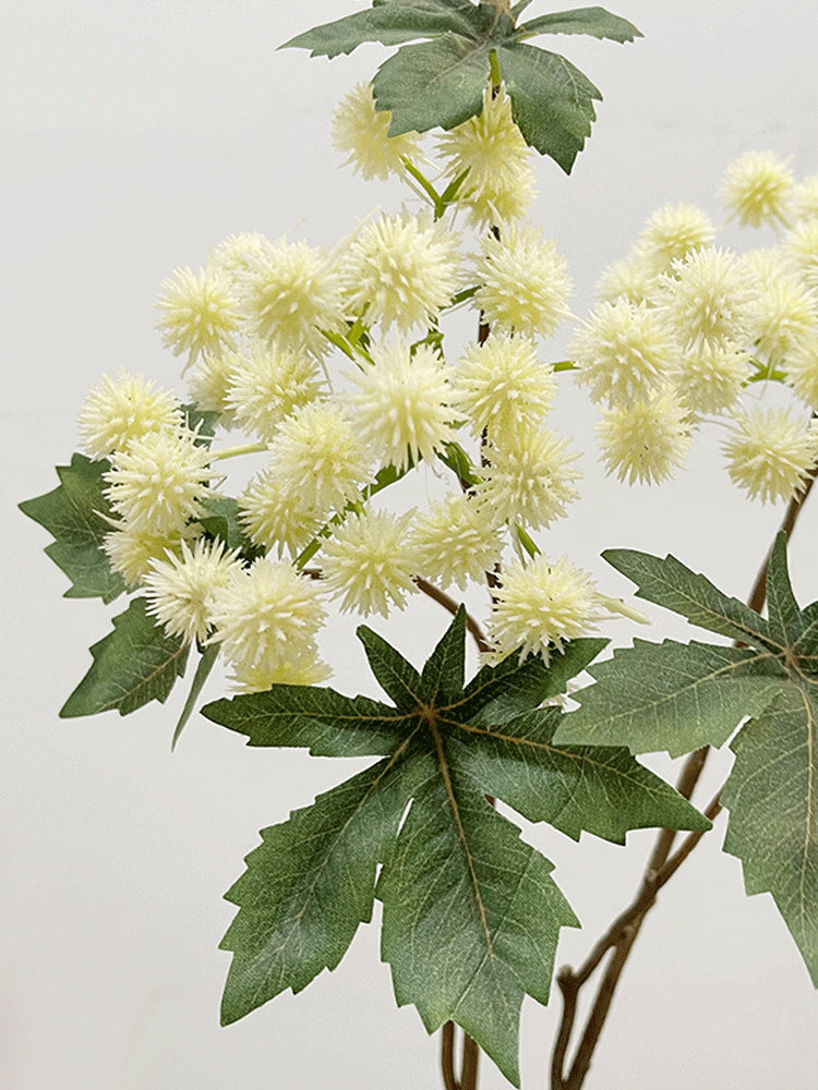 Artificial Castor Bean Stem With Foliage Fake Ricinus - Etsy