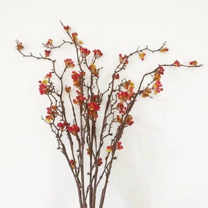 Artificial Bittersweet Fruit With Long Branch, Quality Small Berry Stem ...