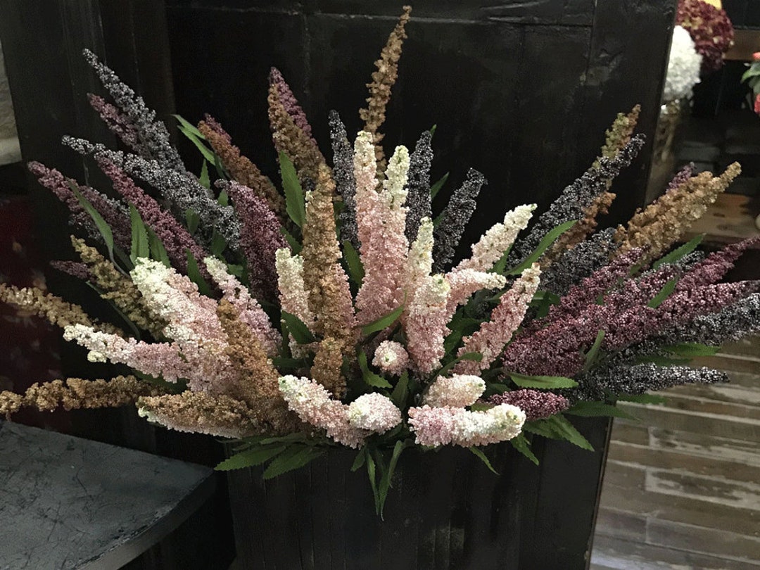 Artificial Millet Ears With Leaf, Fall Cereal Bundle, Rustic Flower ...
