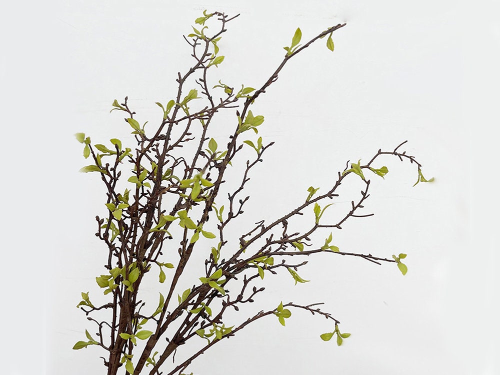 Artificial Twig Long Stem With Sprout Fake Dead Branch and - Etsy