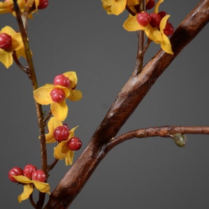 Quality Bittersweet Stem With Fruit, Artificial Small Berry Branch ...