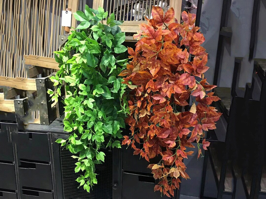 Artificial Maple Leaf Wall Hanging, Realistic Climbing Foliage, Quality ...