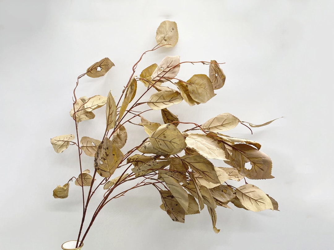 Dead Leaf Long Branch, Rustic Fall Foliage, Artificial Flower Crafts ...