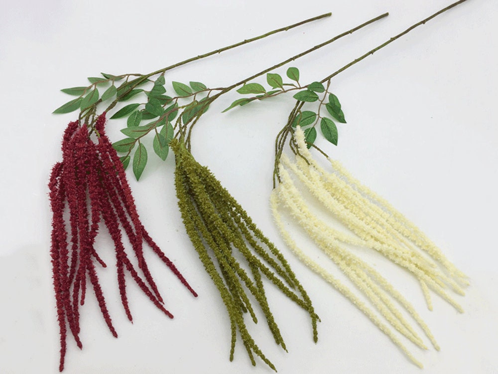 Amaranthus Caudatus Stem With Foliage Artificial Love Lies - Etsy