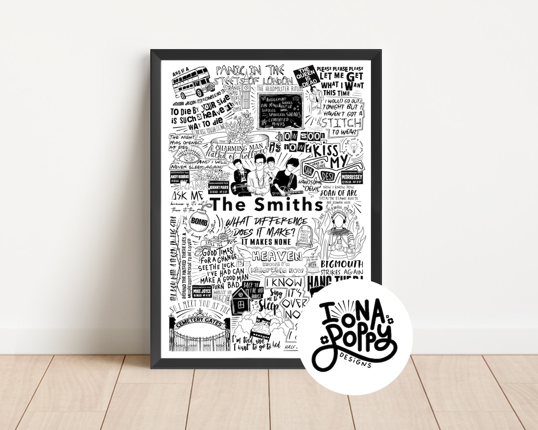 The Smiths Greatest Hits Doodle Fan Poster Art Music Lover Gift - Etsy