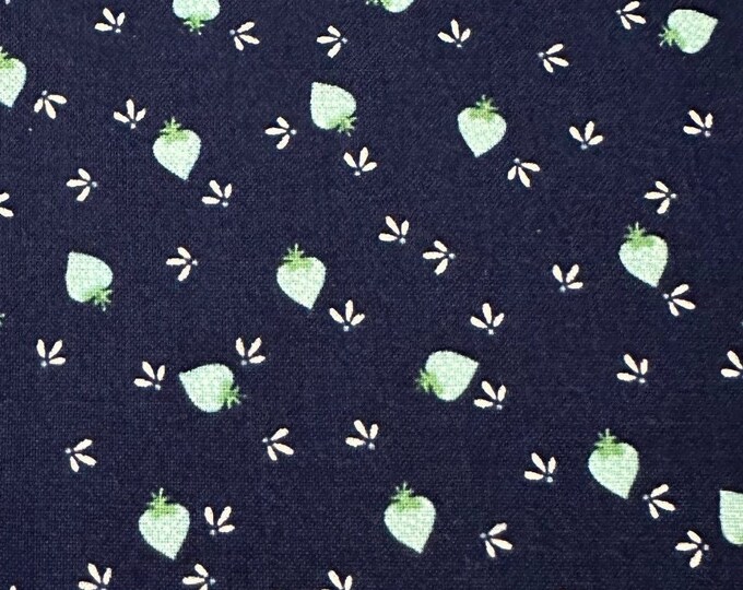 1/2 Yard Flutter and Shine by Melanie Collette | Blue | Strawberries ...