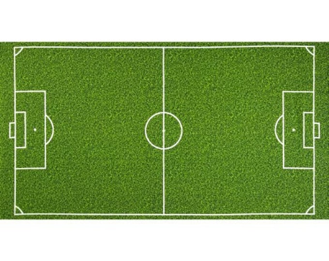 Sports Life Panel | Soccer Field | Turf Grass | 100% Cotton Quilting ...
