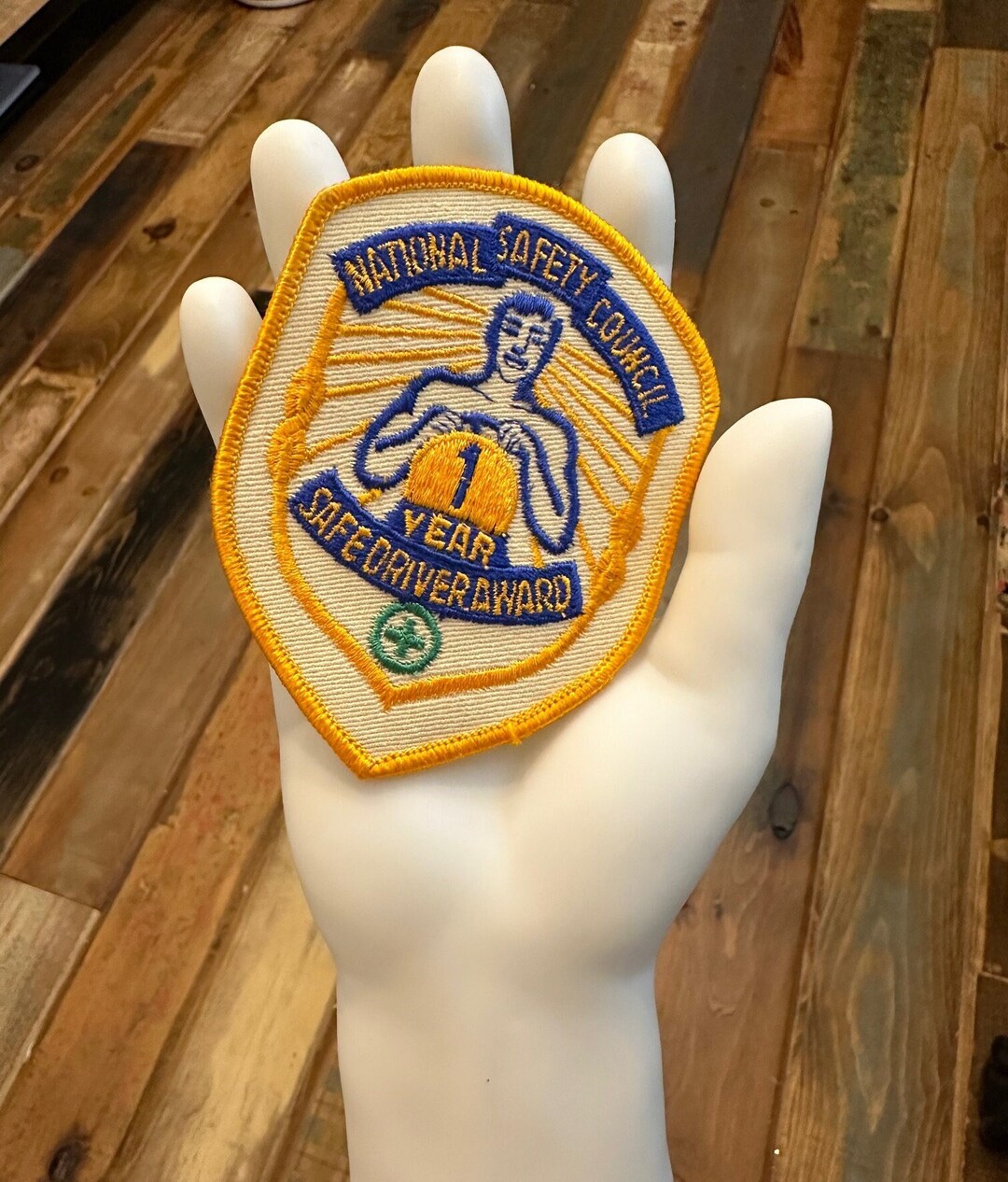 Safe Driver Award Vintage Fabric Patch | National Safety Council ...