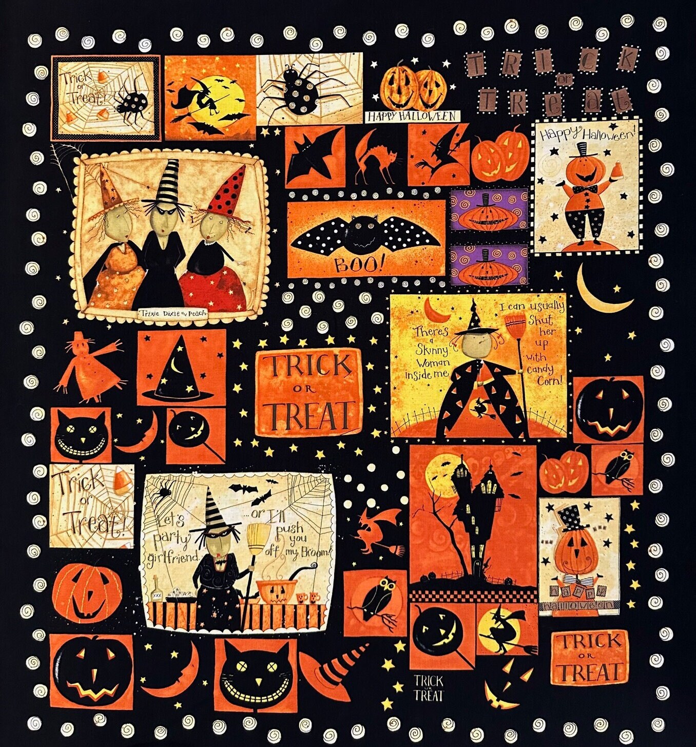 12 Piece Witchful Thinking FQ Bundle PLUS Panel by Dan Dipaolo ...
