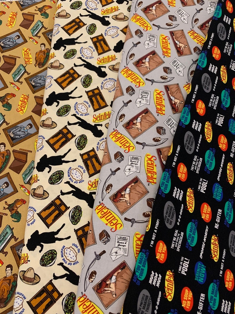 1/2 Yard Seinfeld TV Series Collection | George | Elaine | Kramer ...