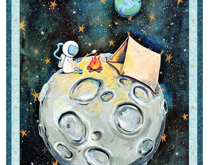 To the Moon Panel by Rachel Nieman | Design# 05198 | Astronaut ...