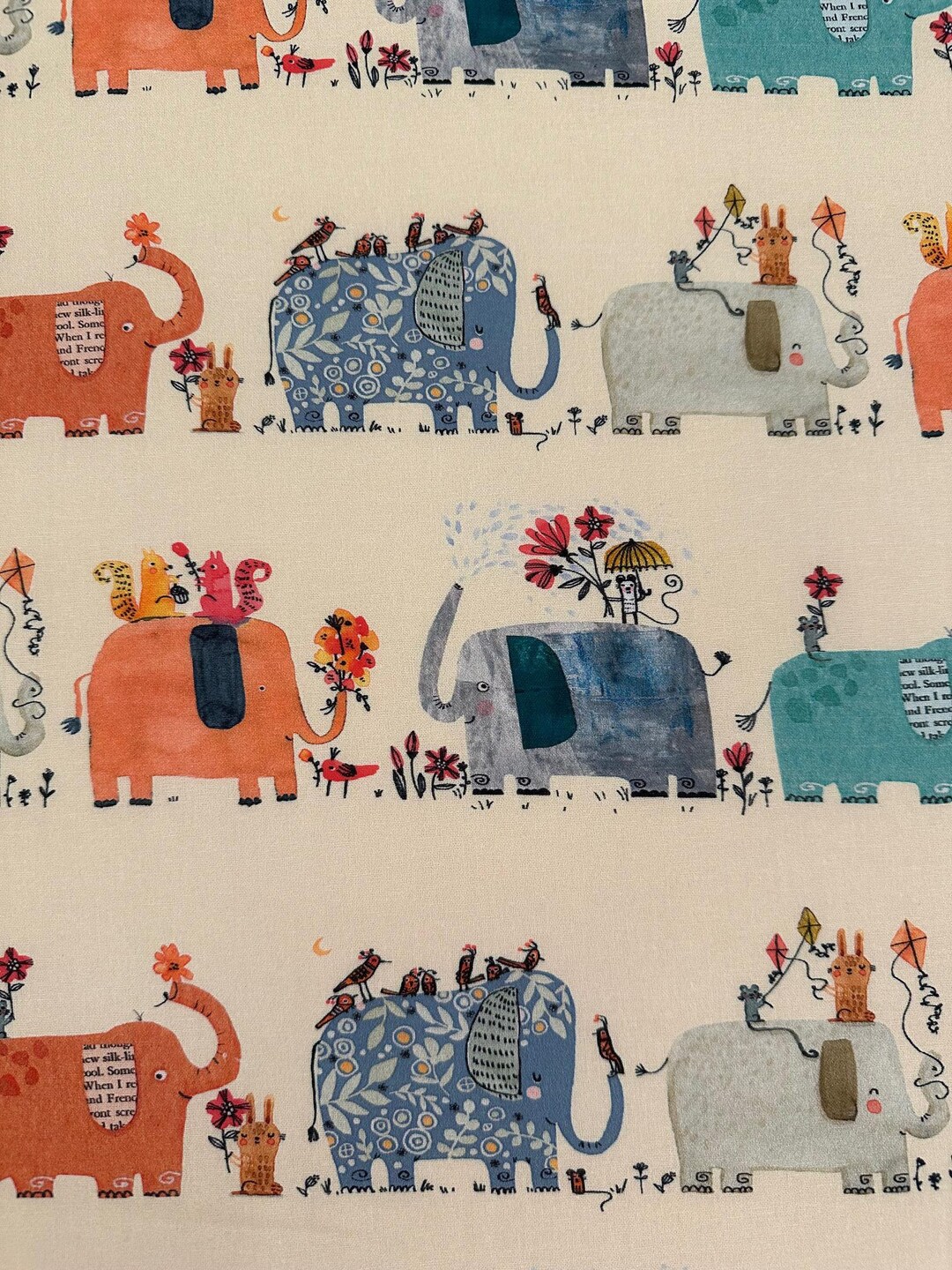 1/2 Yard Elephant Joy by Terry Runyan | Cute Animals | Style 10411 ...