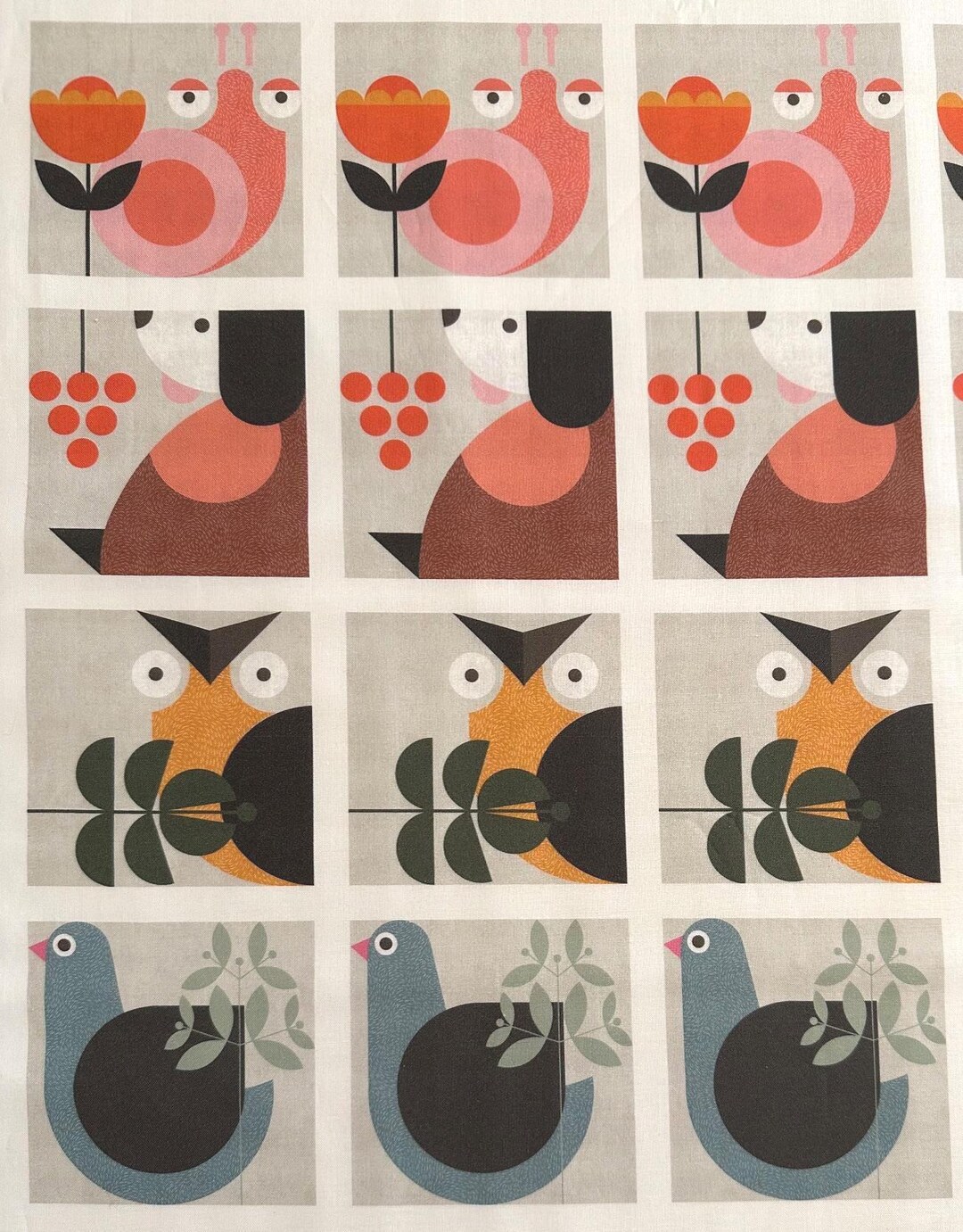 George, Gertrude, Mallory & Maude Panel by Lisa Redhead | Dog Owl Bird ...