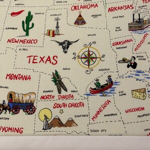 1/2 Yard USA Map | States | Capitals | Road Trip | Transportation | OOP ...
