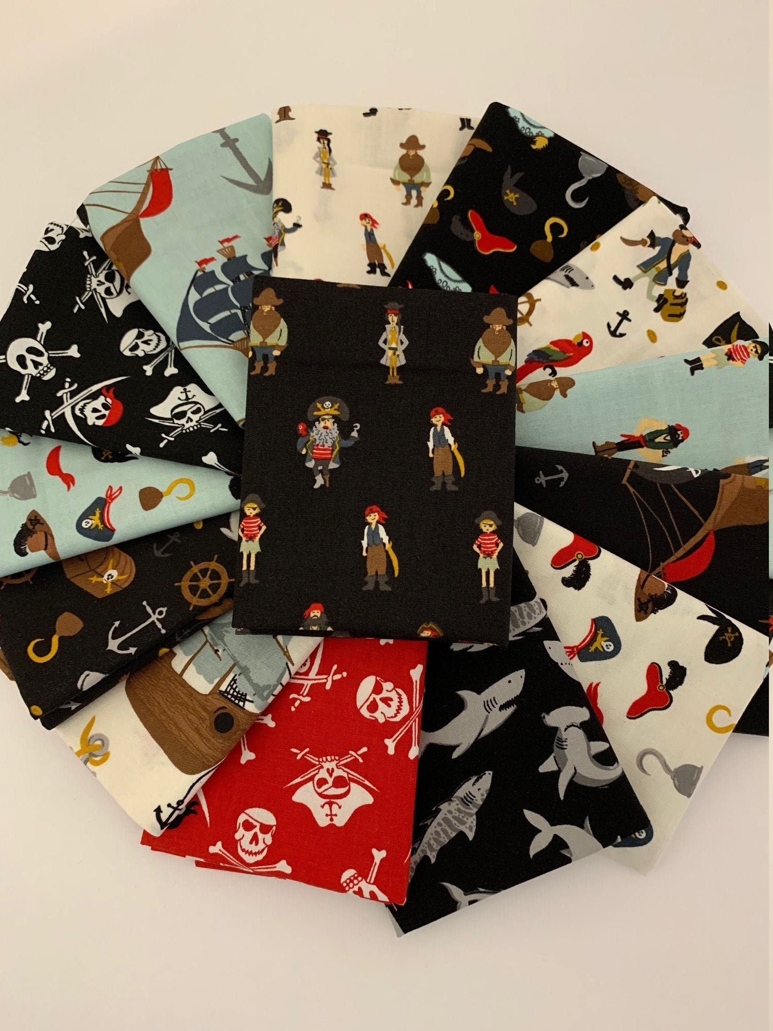 14 Piece Pirate Tales FQ Bundle by Echo Park Paper Co | Treasure ...