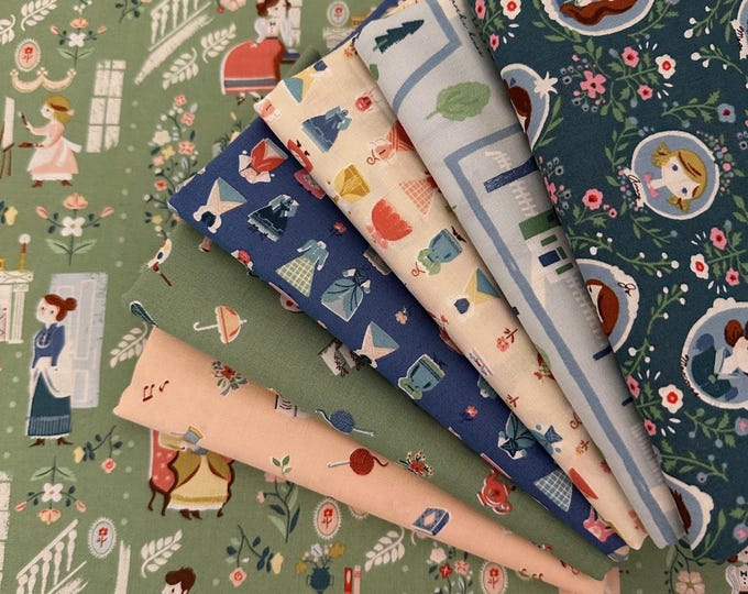 7 Piece Little Women 1/2 Yard Bundle by Jill Howarth | 100% Cotton ...