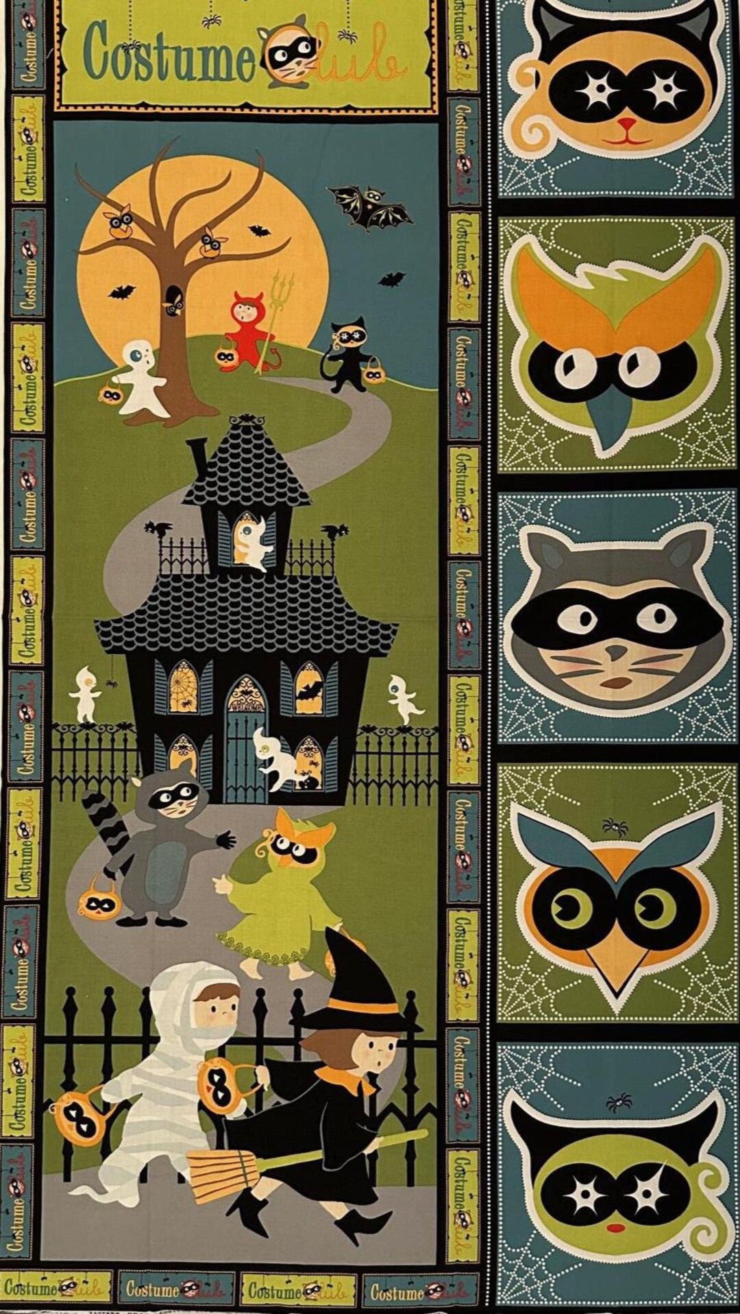 Costume Club Panel by Sheri Berry Designs | Halloween | Masks | Pattern ...