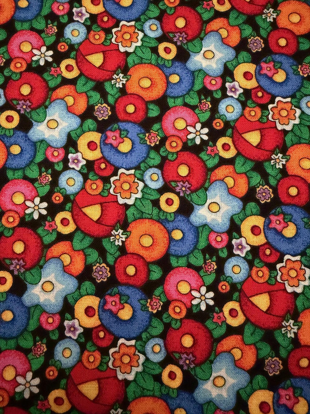 Mary Engelbreit Flowers REMNANT | RARE | OOP | 100% Cotton Quilting ...