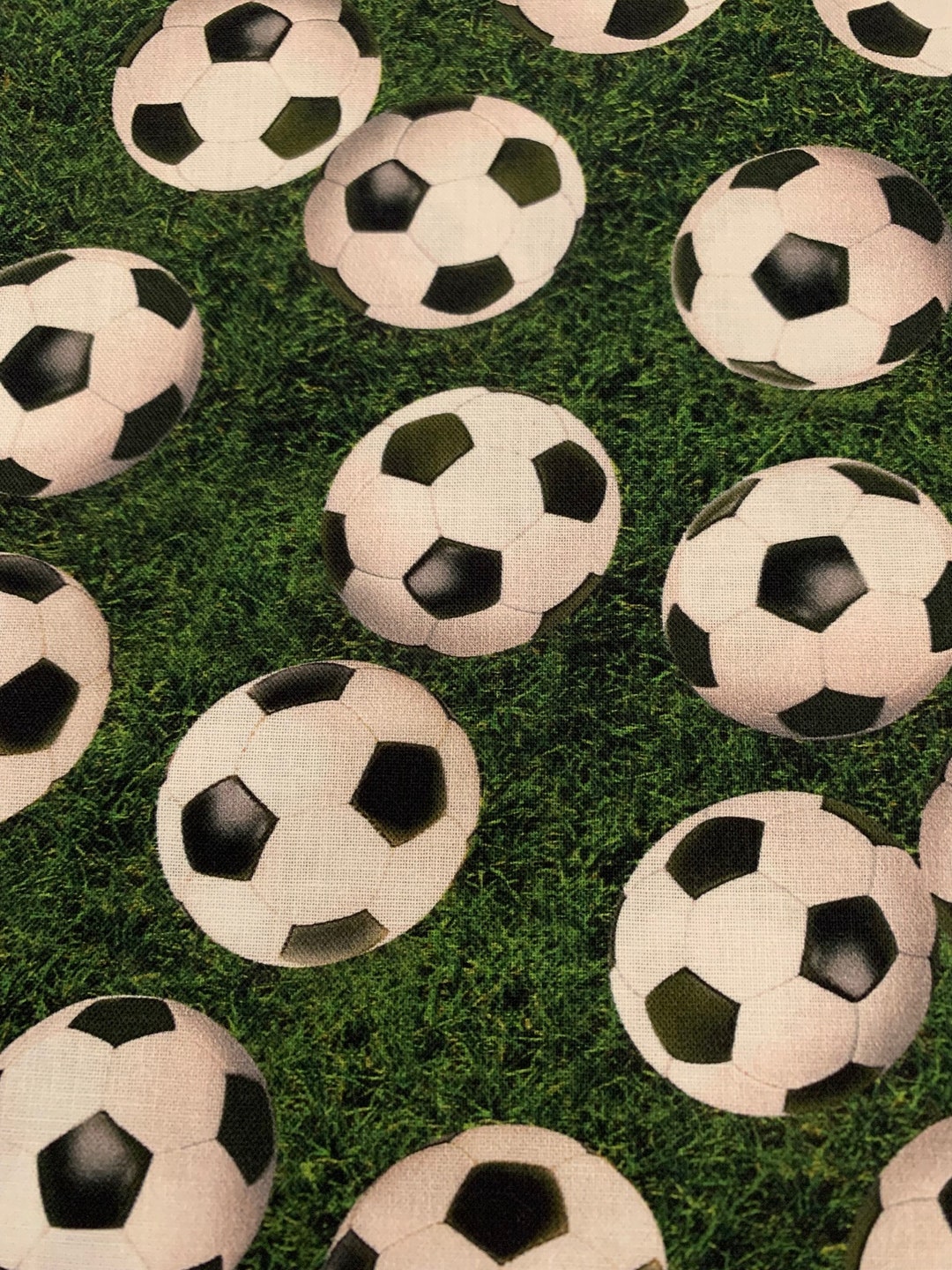 1/2 Yard Sports Life Soccer Balls | Field | Turf Grass | Design #19491 ...