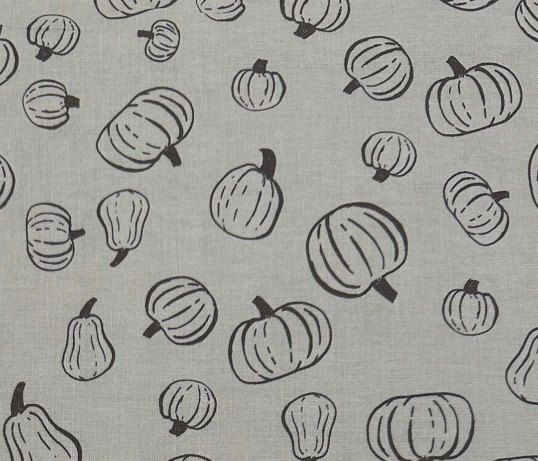 1/2 Yard Scaredy Cat Pumpkin Patch by Amanda Niederhauser Gray ...