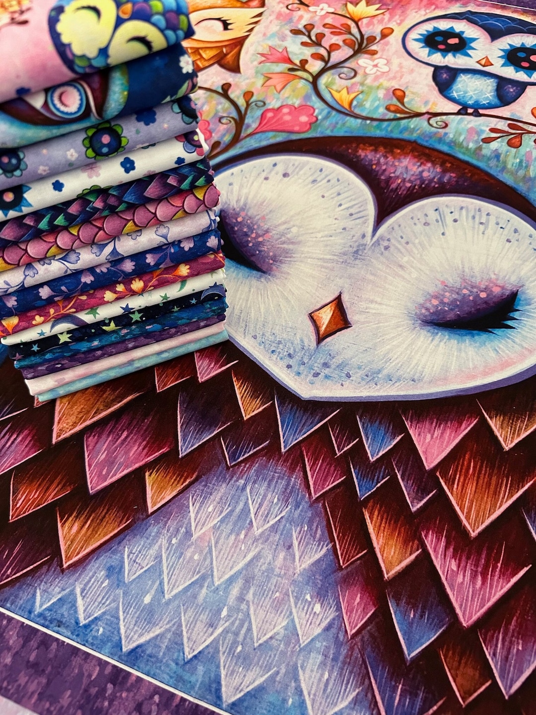 15 Piece Hootie Patootie FQ Bundle PLUS Panels by Jeremiah Ketner Owls ...