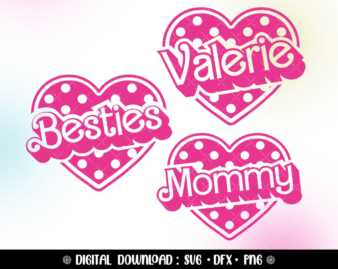 Custom Barbi Inspired Svg Barbi Heart Svg Im A Barbie Girl Svg Come On Barbi Lets Go Part