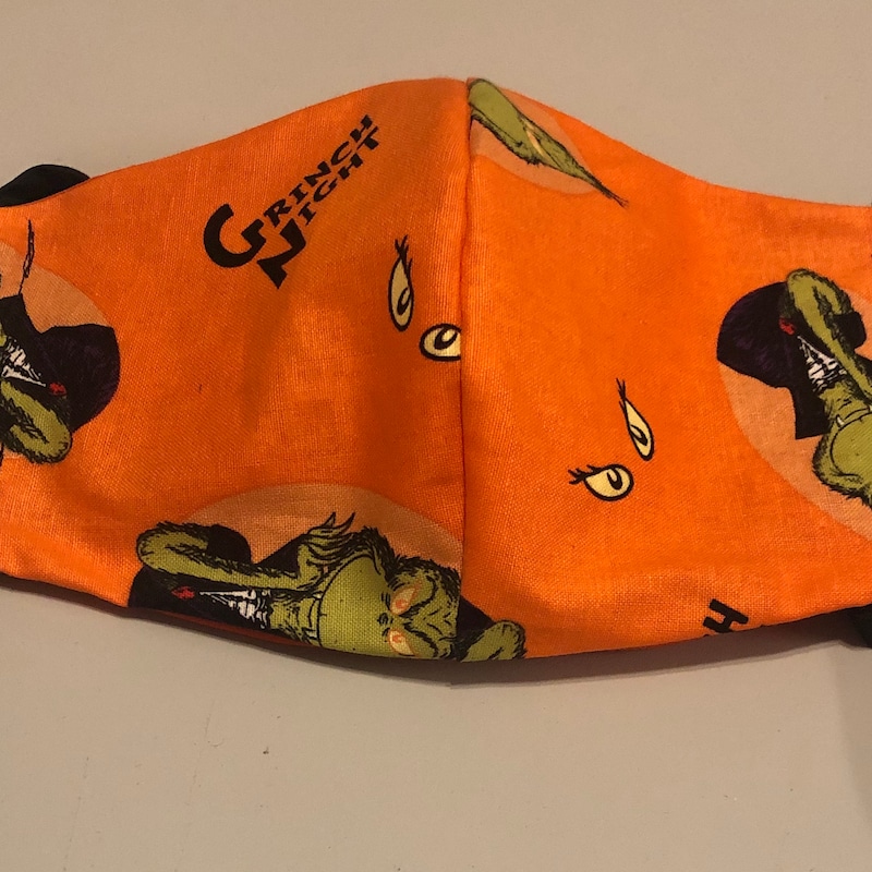 The Grinch Face Mask - Etsy
