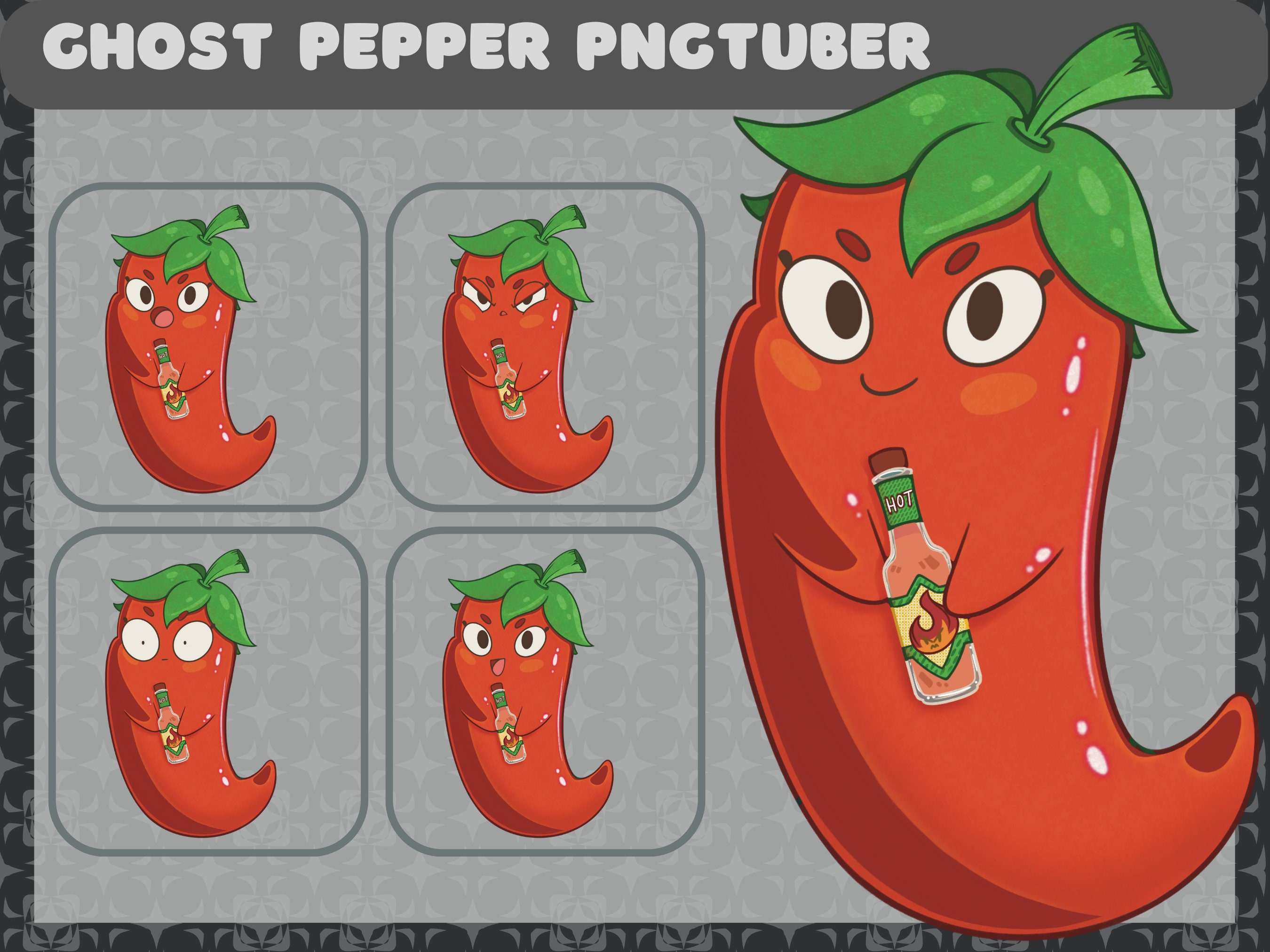 Ghost Pepper Pngtuber Veadotube Mini Discord, Twitch, Youtube and More ...