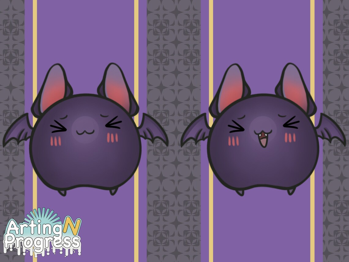 Cute Bat Pngtuber Veadotube Mini and Discord Stream Avatar - Etsy