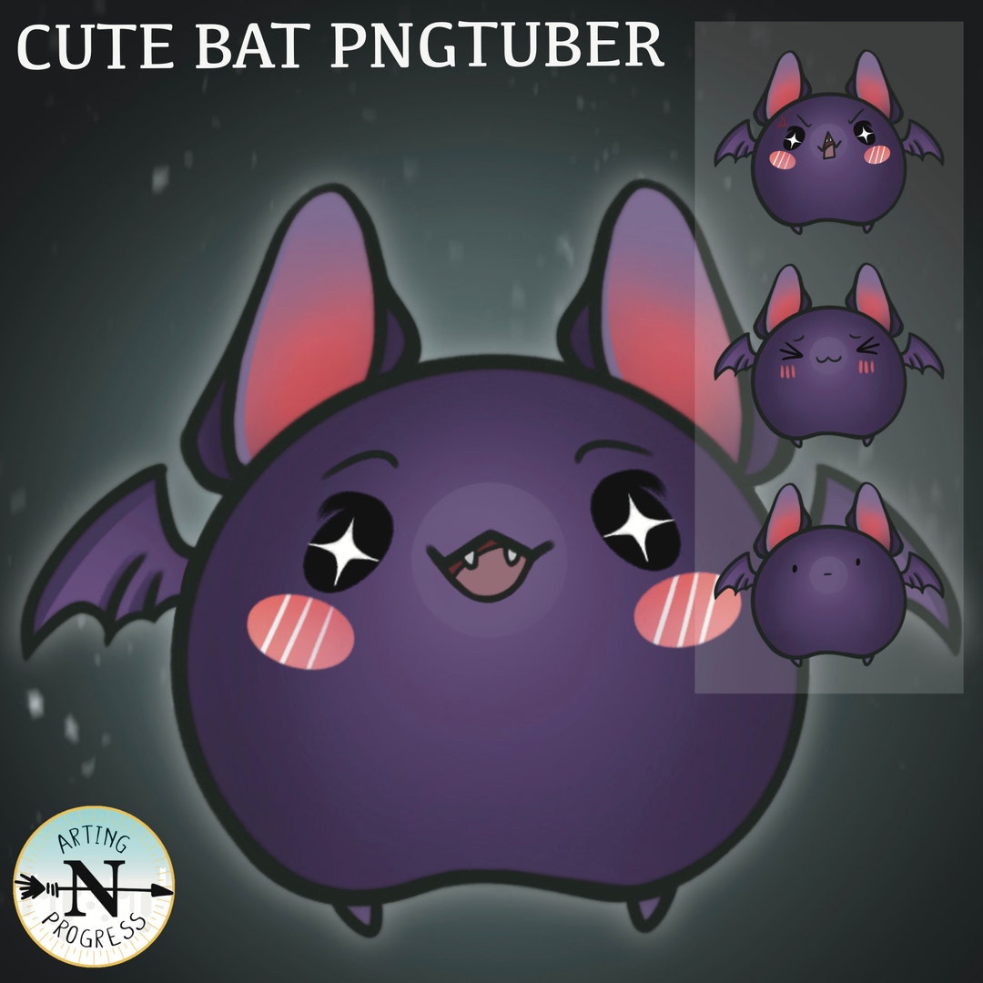 Cute Bat Pngtuber Veadotube Mini and Discord Stream Avatar for ...