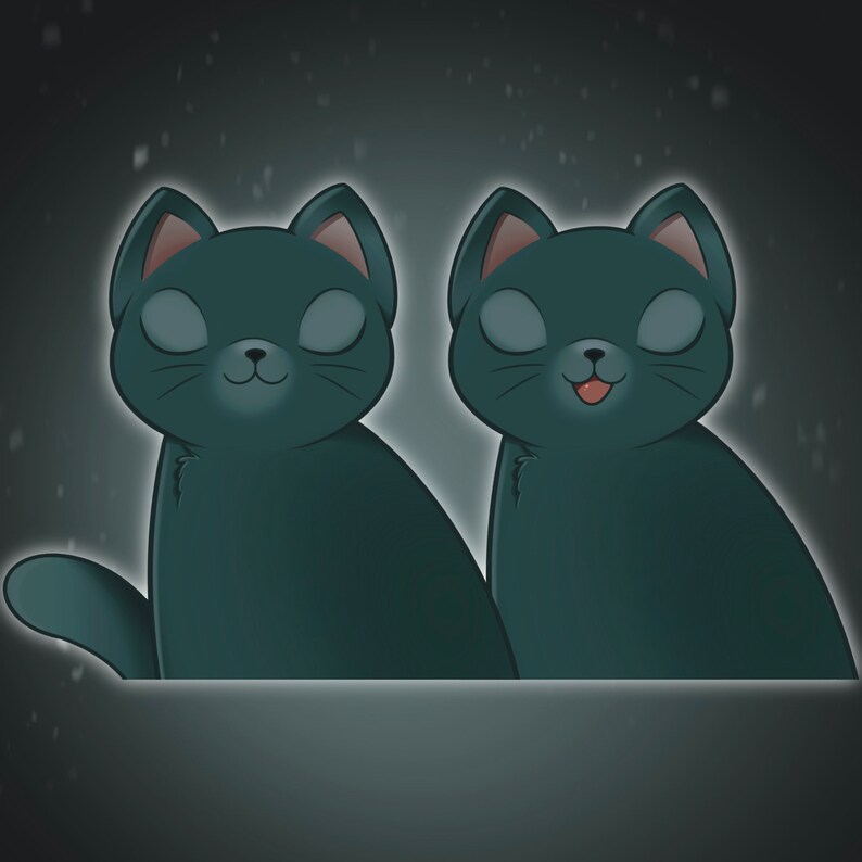 Black Cat Veadotube Mini y Discord Stream Avatar PNGtuber Stream Asset ...