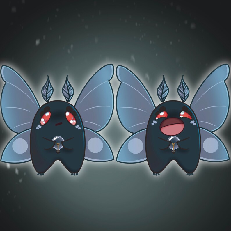 Mothman With Lightbulb Animated Emote - Twitch Asset - PNGTUBER Avatar ...