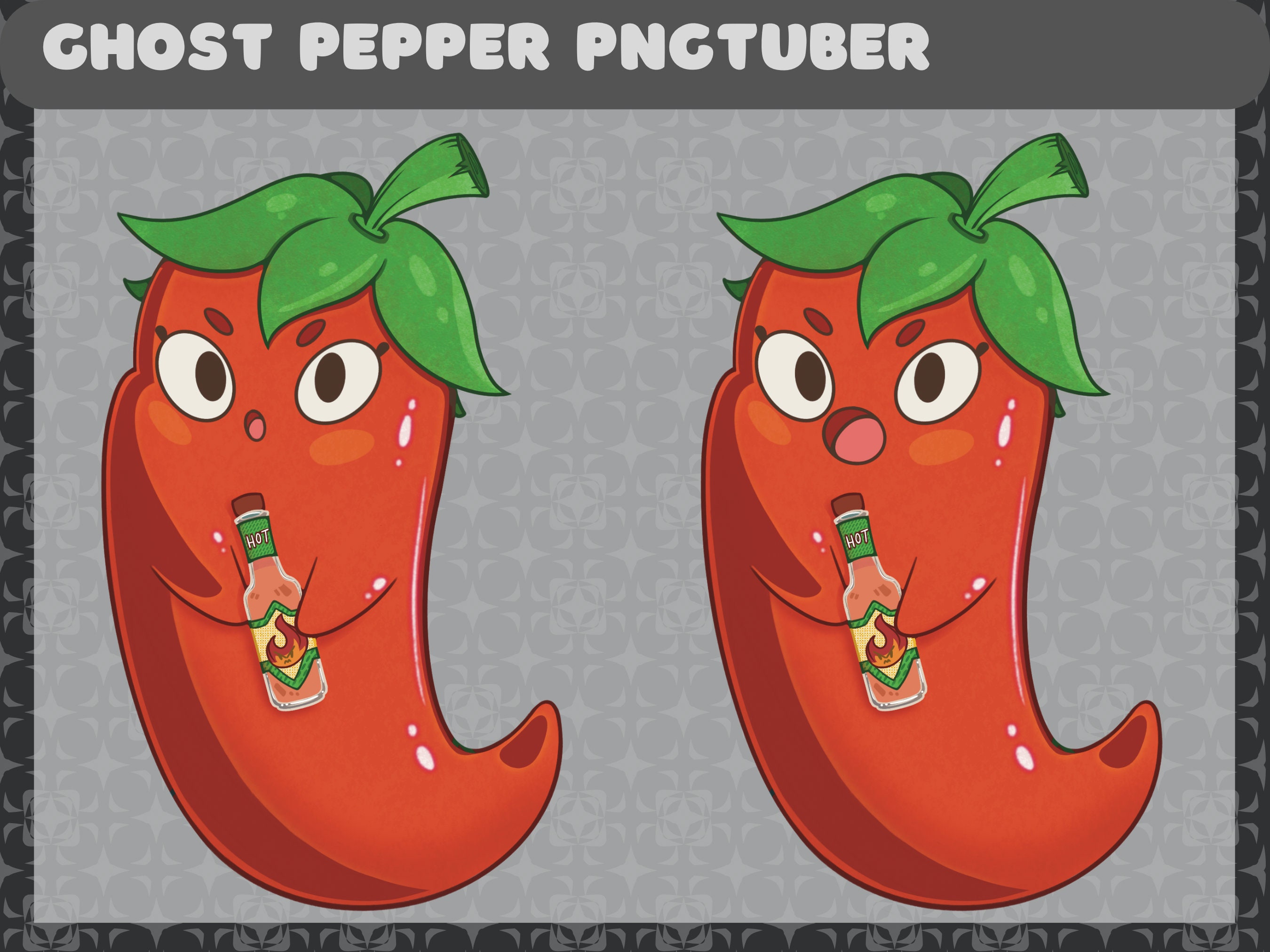 Ghost Pepper Pngtuber Veadotube Mini Discord Twitch - Etsy