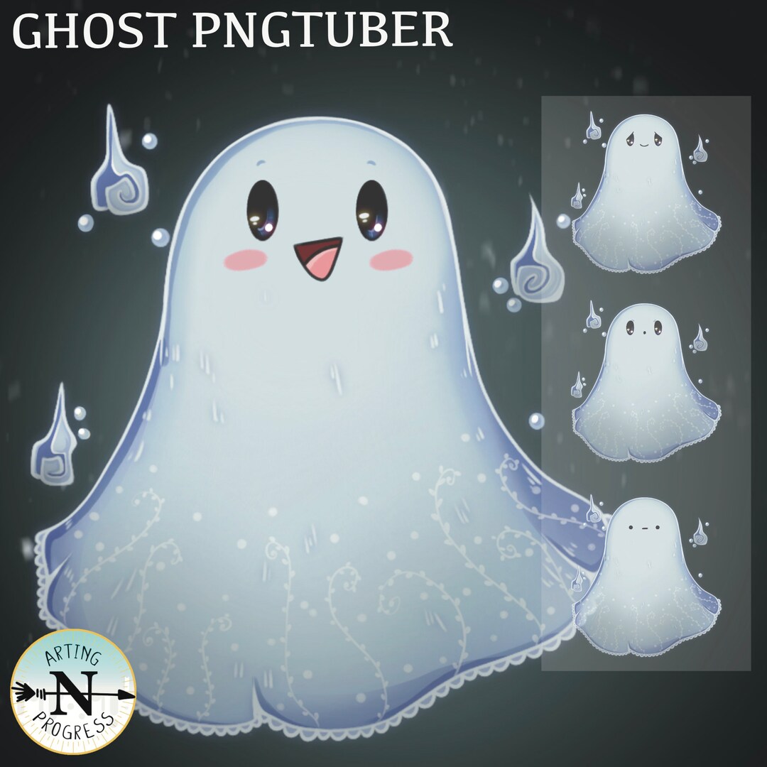 Ghost Pngtuber - Veadotube Mini and Discord Stream Avatar for Streamers ...