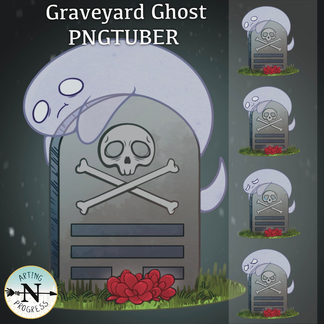 Pngtuber Graveyard Ghost Model - Veadotube Mini and Discord Stream ...