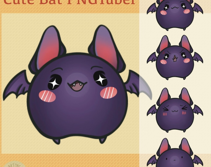 Pngtuber Bat , Stream Pet / Cute Chibi Bat / Spooky Bat , Stream on ...